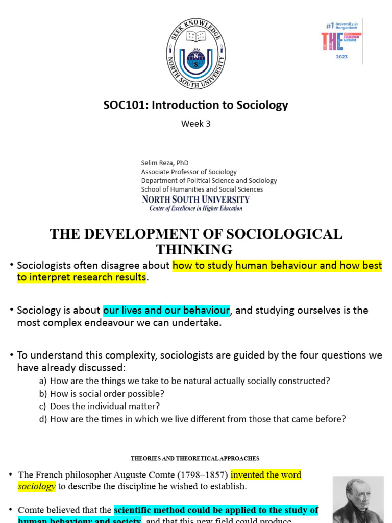 Soc101 Lecture Slide Week 3 Part 1 Pdf