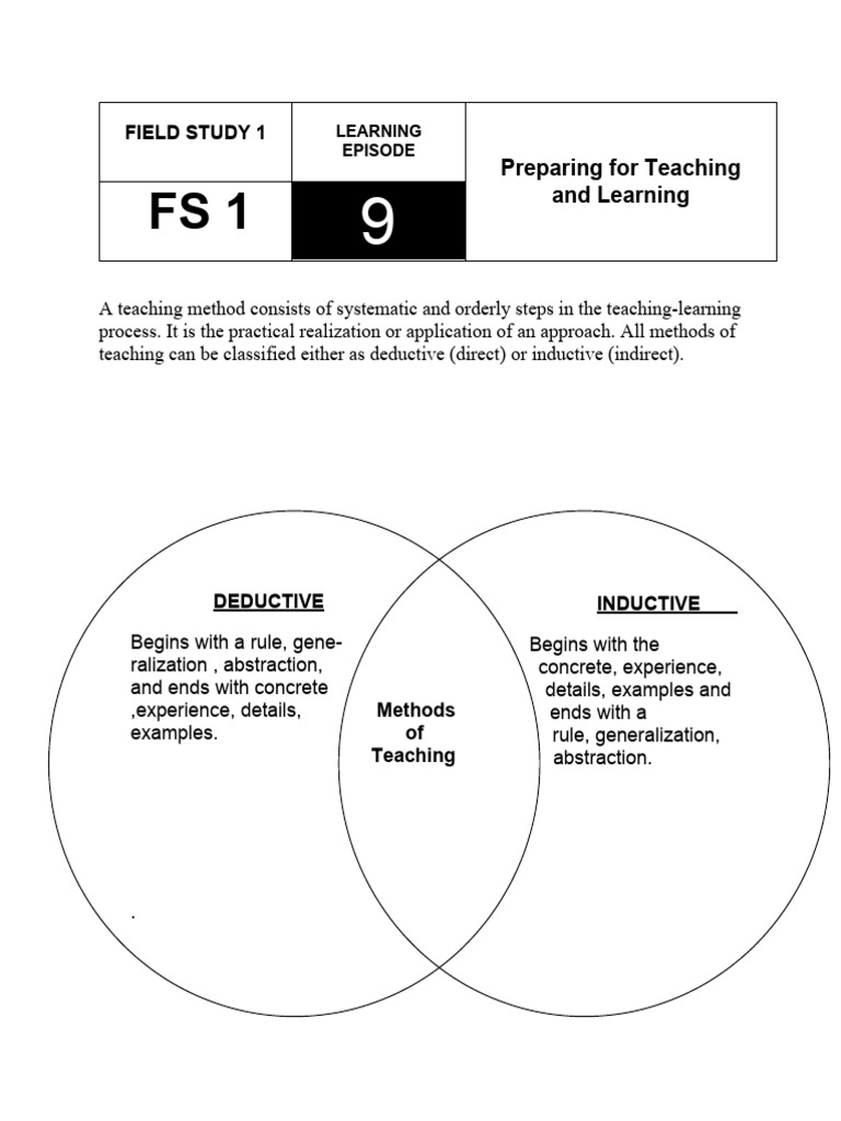 Field Study 1 Episode 9 10 | PDF
