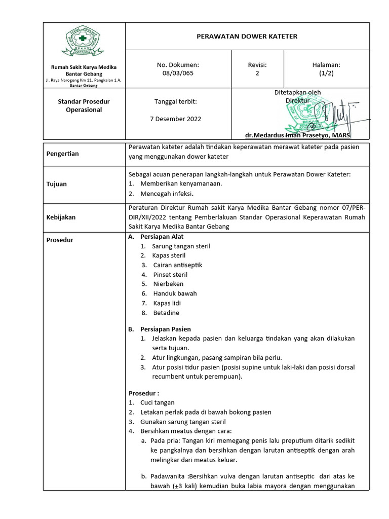 65.perawatan Dower Kateter | PDF