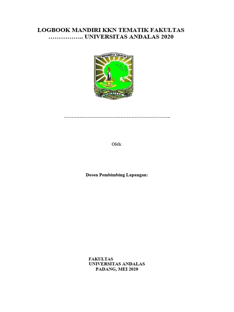 Logbook KKN Individu | PDF