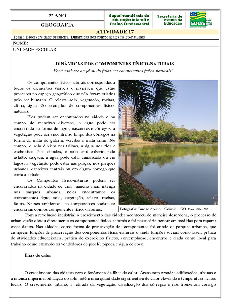 Atividade 17 7o GEO Dinamicas Dos Componentes Fisico Naturais 1 | PDF ... Atividade 17 7o GEO Dinamicas Dos Componentes Fisico Naturais 1 | PDF ...
