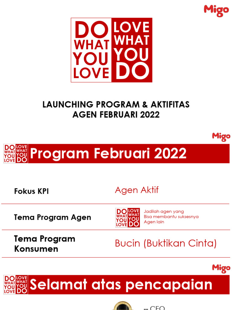 Launching Program Migo Feb 2022 | PDF | Bisnis