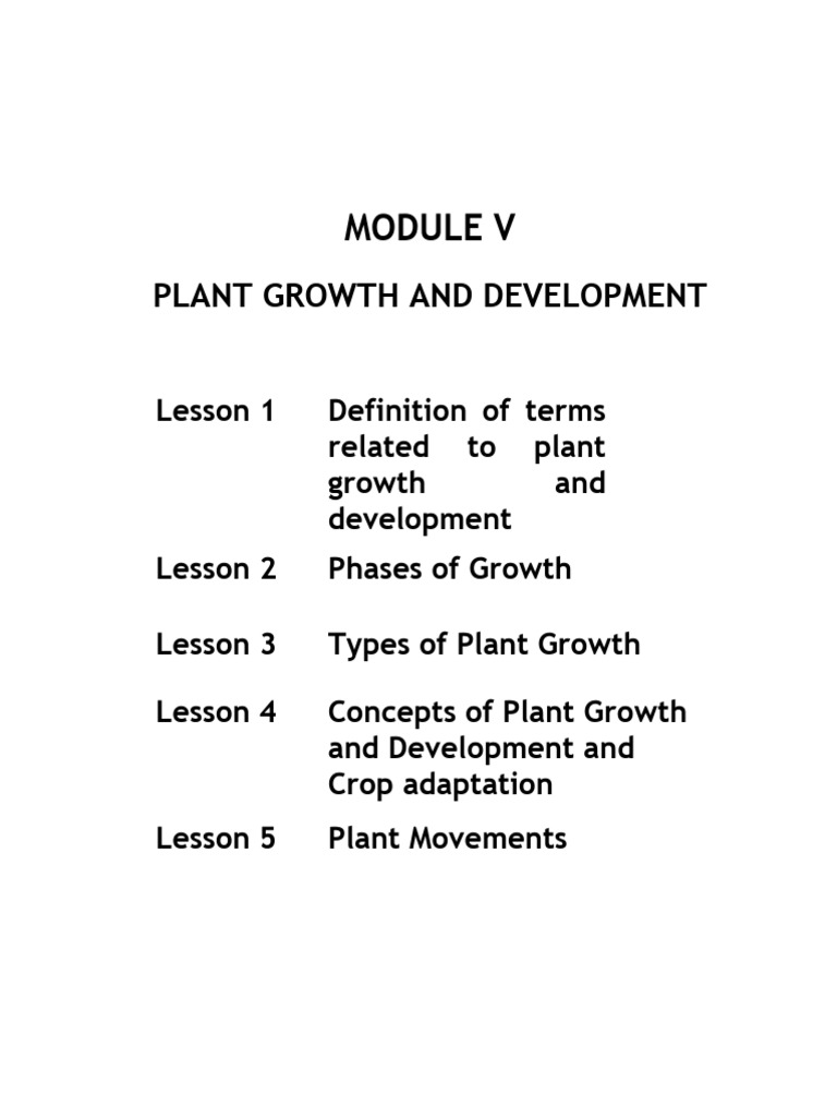 Principles of Crop Science Module 5 Updated | PDF