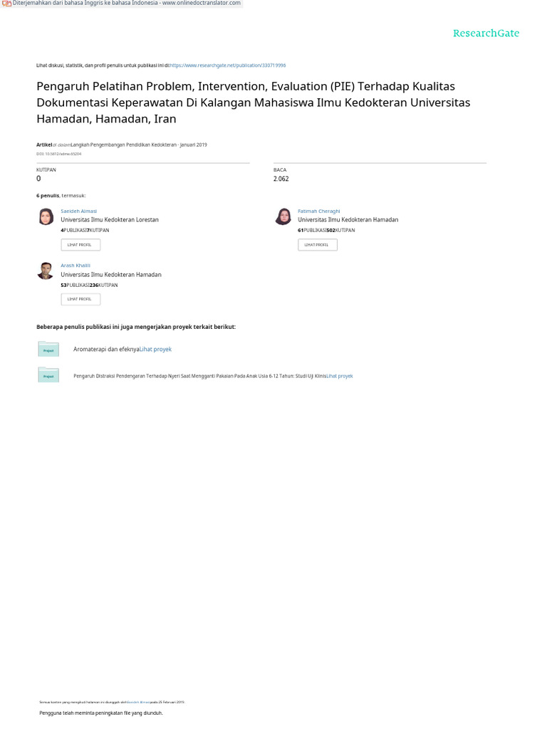 B. Effects - of - Problem - Intervention - Evaluation - PIE - Tra - En ...