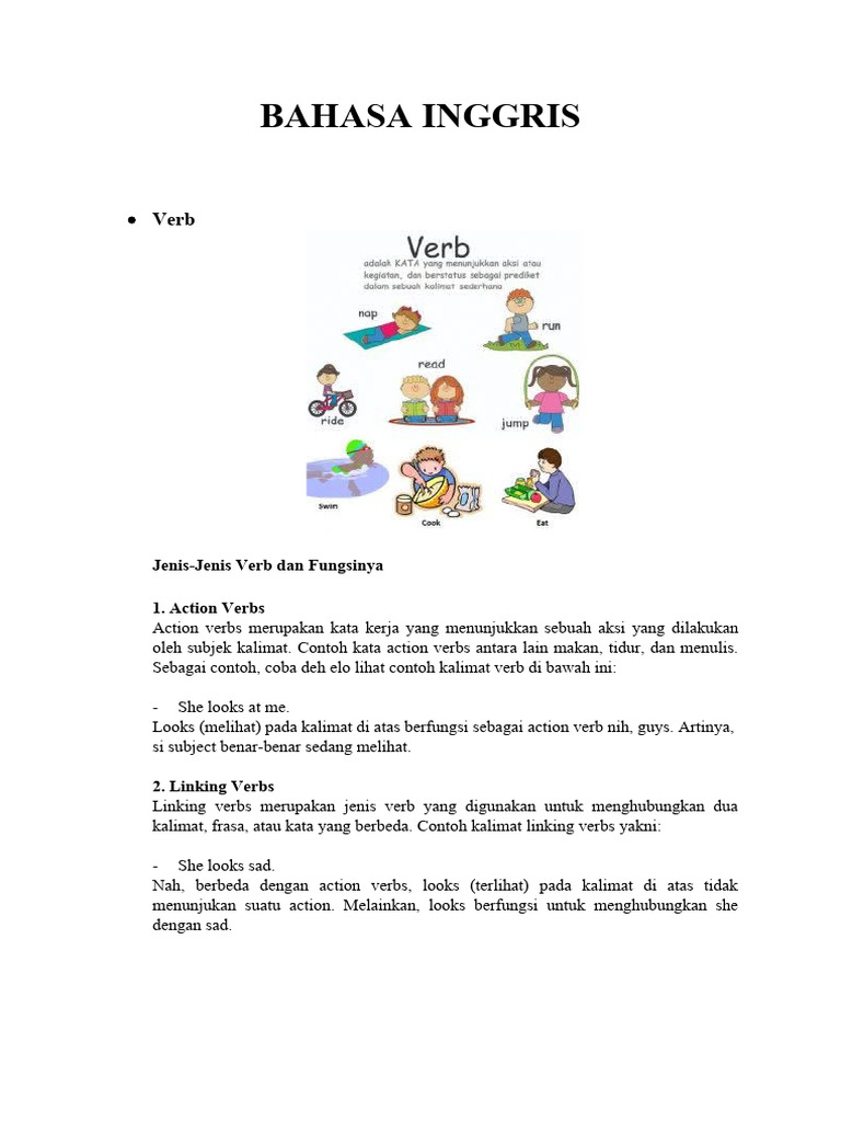 Rangkuman Bahasa Inggris Level 3 | PDF