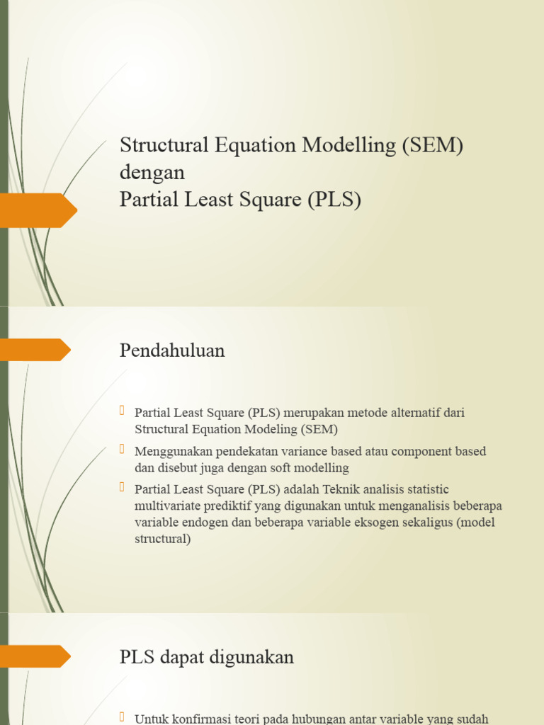 Materi 9 SEM PLS | PDF