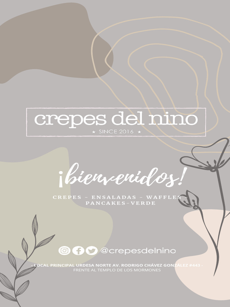 Menú Crepes Del Nino | PDF
