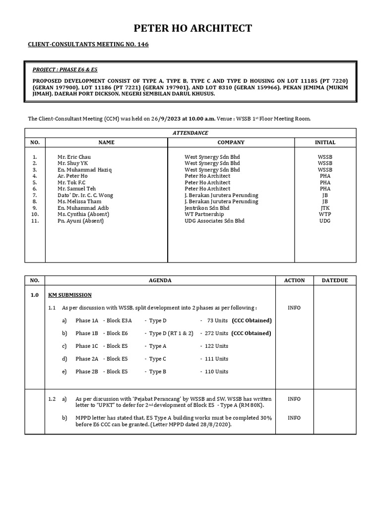 CCM Meeting No. 146 | PDF | Technology & Engineering