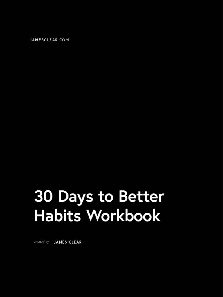 30 Days To Better Habits | PDF