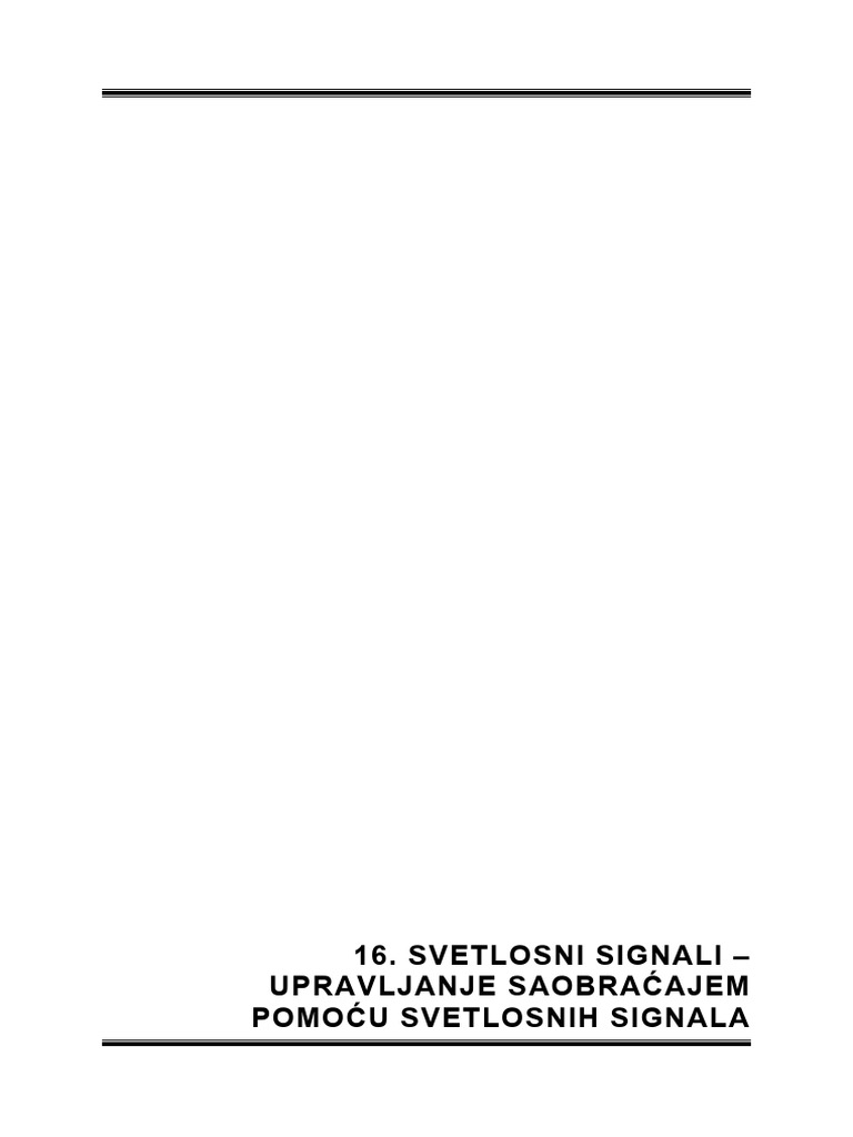 16 Svetlosni Signali - Upravljanje | PDF