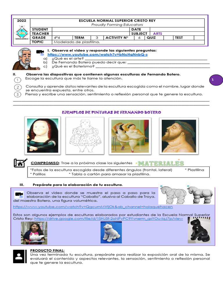 A. 6 Arts. FERNANDO BOTERO | PDF | Estudios de idiomas extranjeros ...