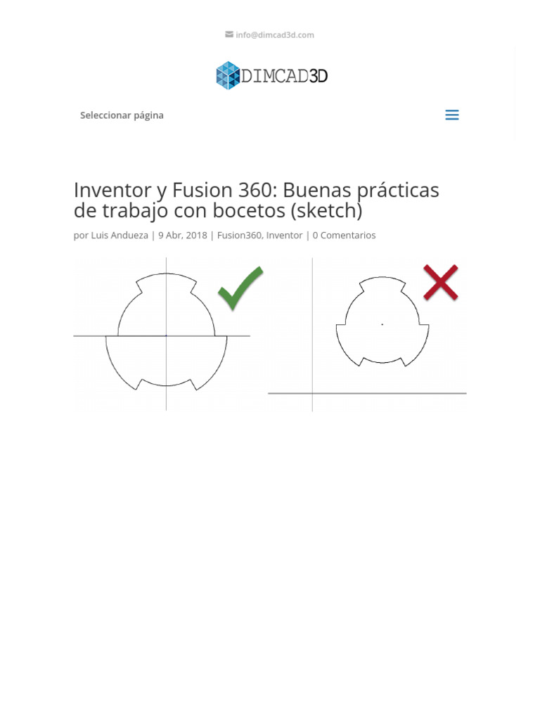 Inventor y Fusion 360 - Buenas Prácticas de Trabajo Con Bocetos (Sketch ...