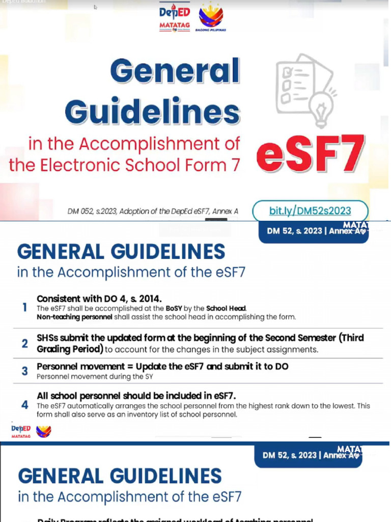 eSF7 GENERAL GUIDELINES FAQs | PDF