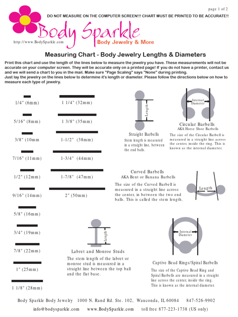 Bodysparkle Measure | PDF