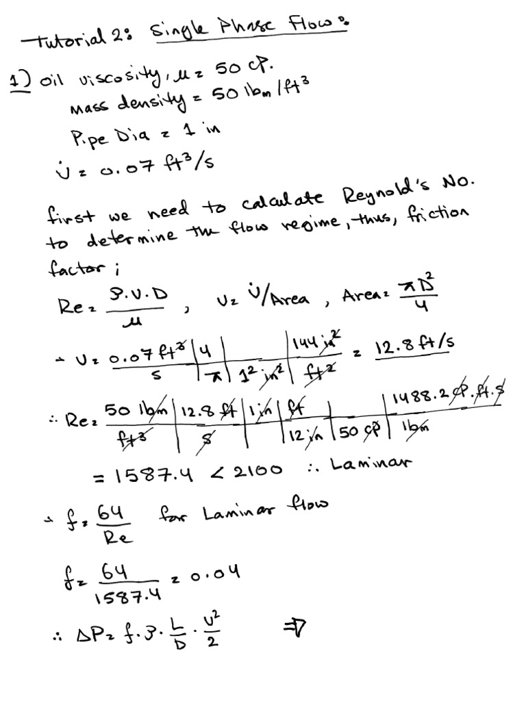 Single Phase Flow - Tutorial | PDF