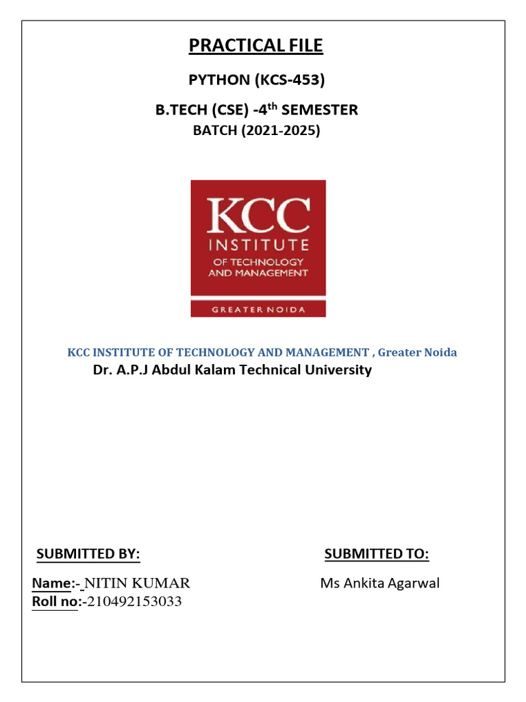 Python Lab File Pdf Parameter Computer Programming Computer Programming 7880