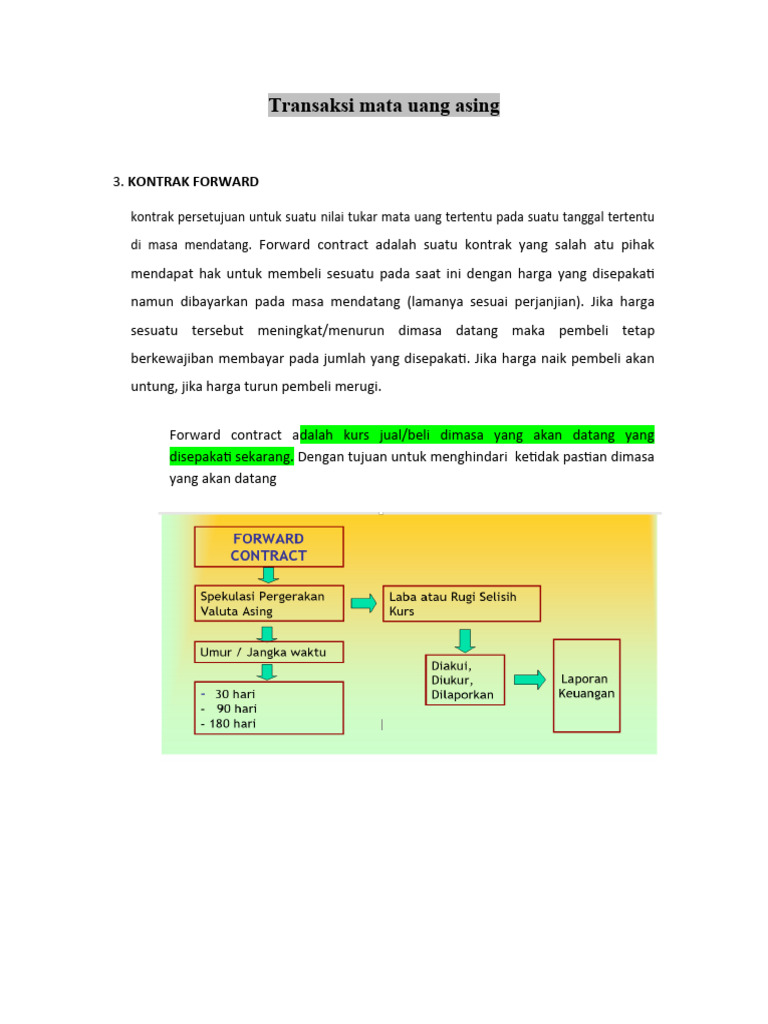 Transaksi Mata Uang Asing-Forward Contract-6 | PDF