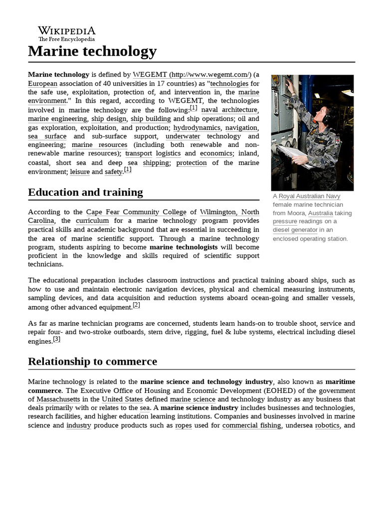 Marine Technology | PDF | Oceanography