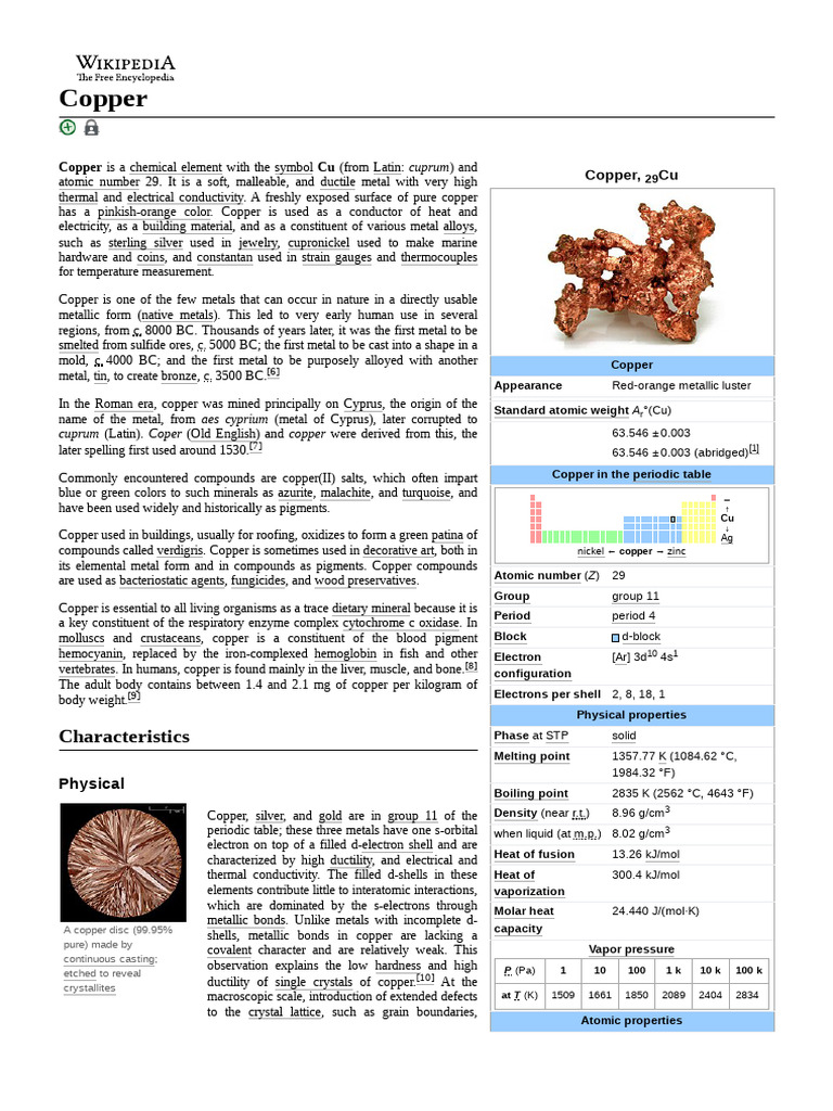 Copper | PDF