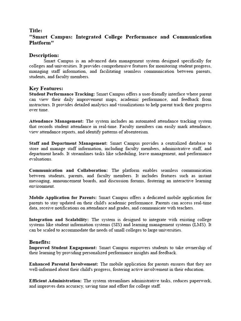 Smart Campus | PDF Smart Campus | PDF