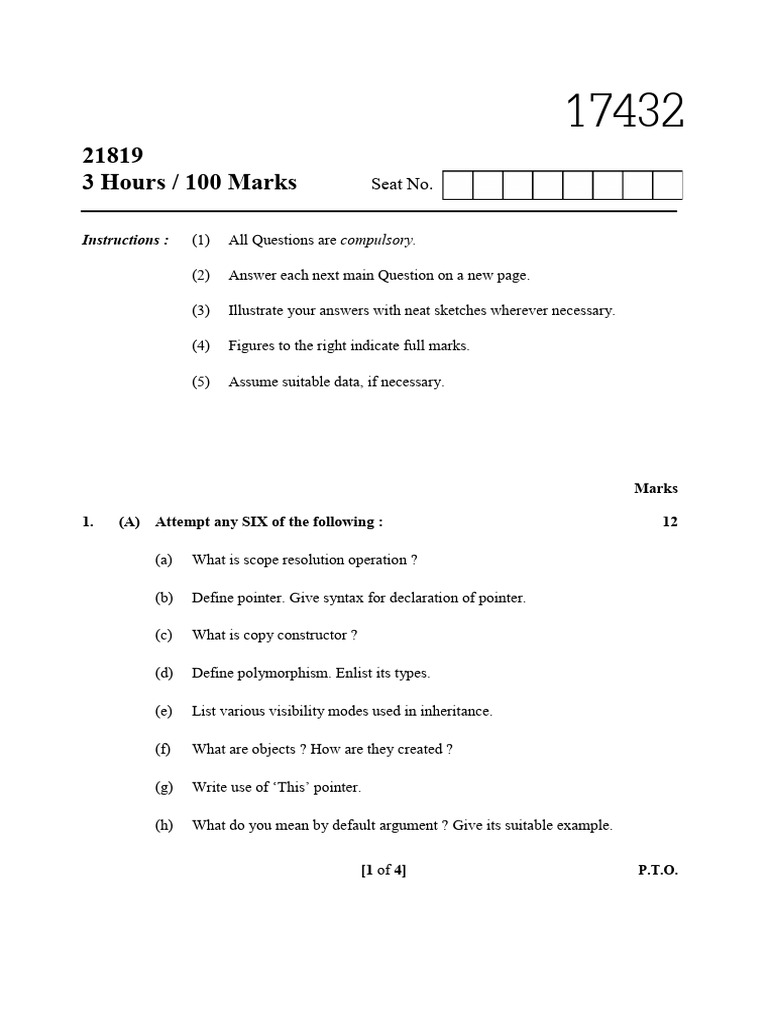2019 Summer Question Paper (Msbte Study Resources) | PDF