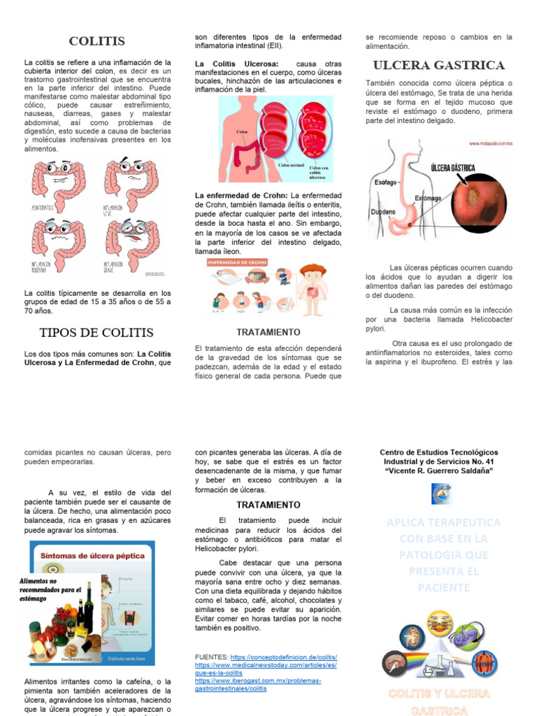 Colitis y Úlcera Gástrica: Síntomas y Tratamiento | PDF | Estilo de vida