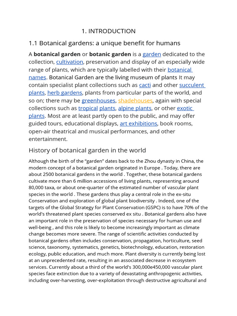 Botany Report | Download Free PDF | Botany | Plants