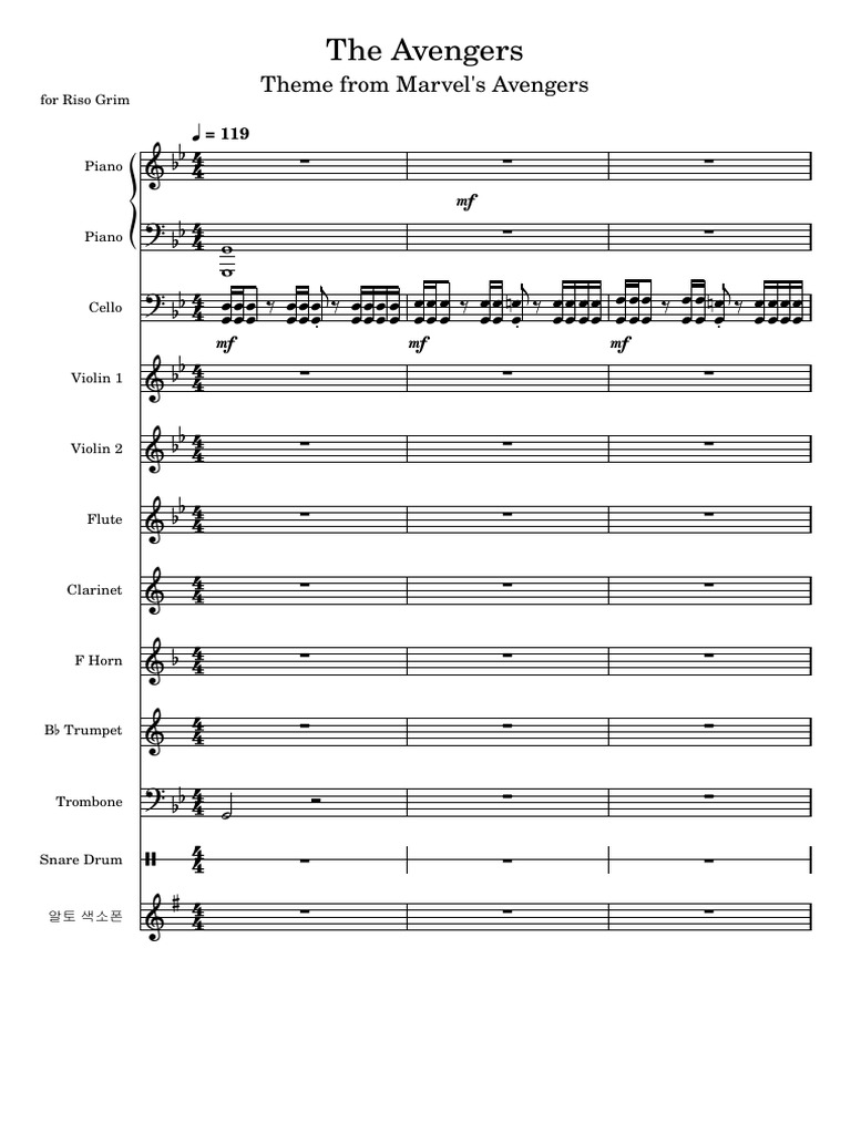 Avengers Theme !!!!!!!!!!!!!! | PDF