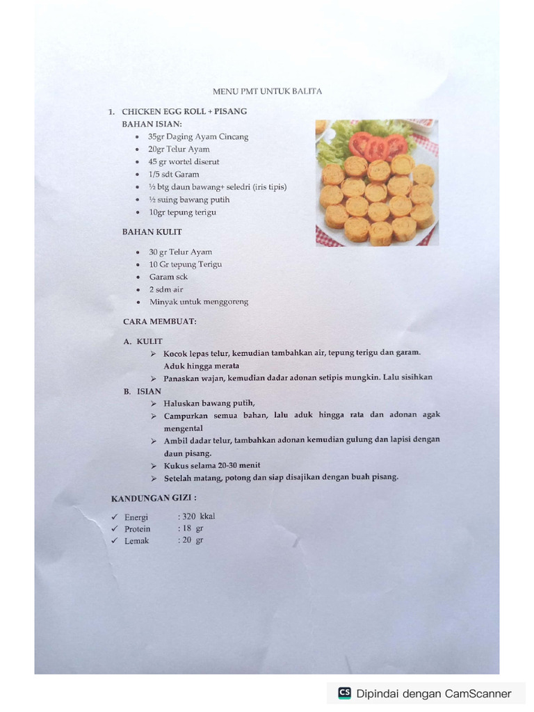 Menu Demo Masak | PDF
