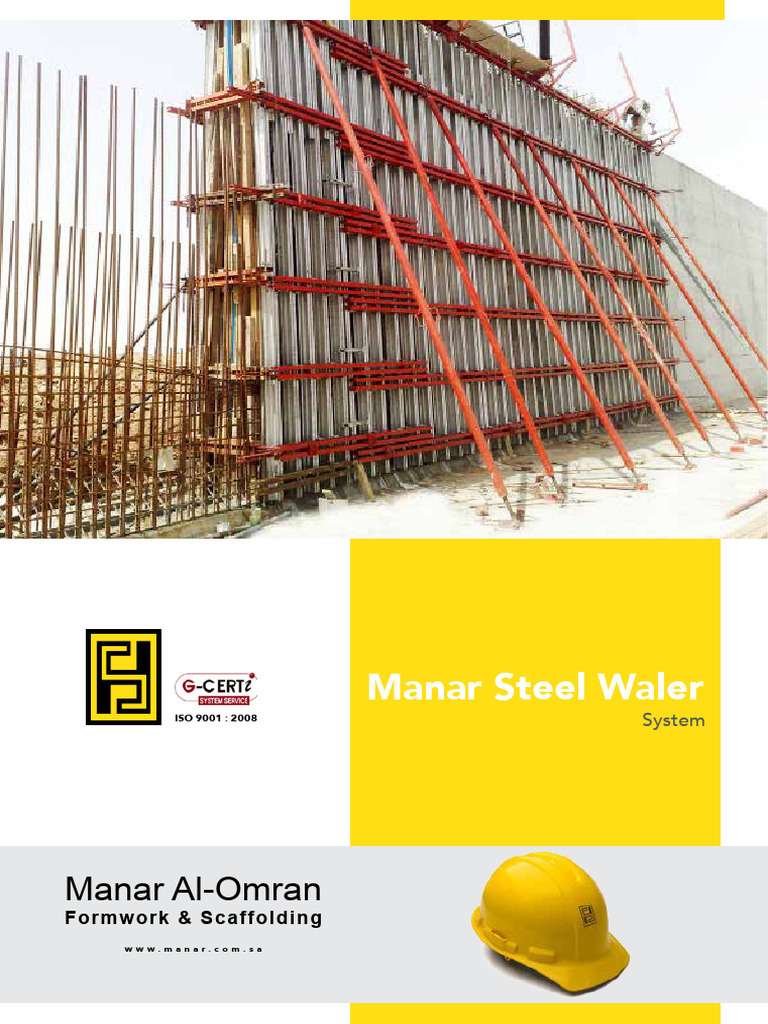 Manar Steel Waler System | PDF | Beam (Structure) | Concrete