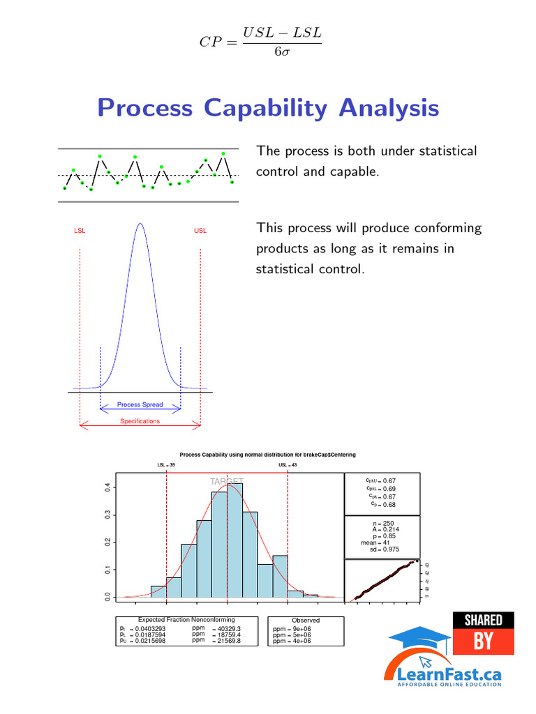 Process Capability Analysis | PDF