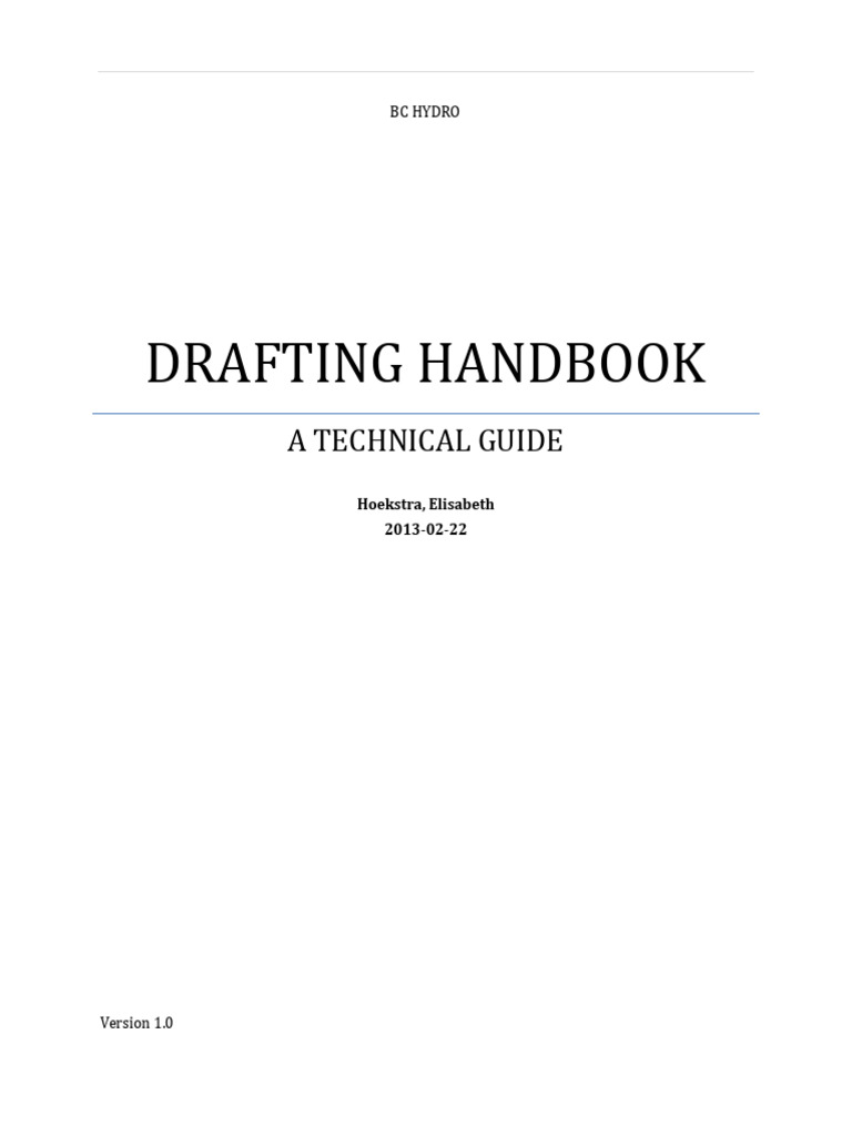 Drafting Handbook | PDF | Auto Cad | Menu (Computing)