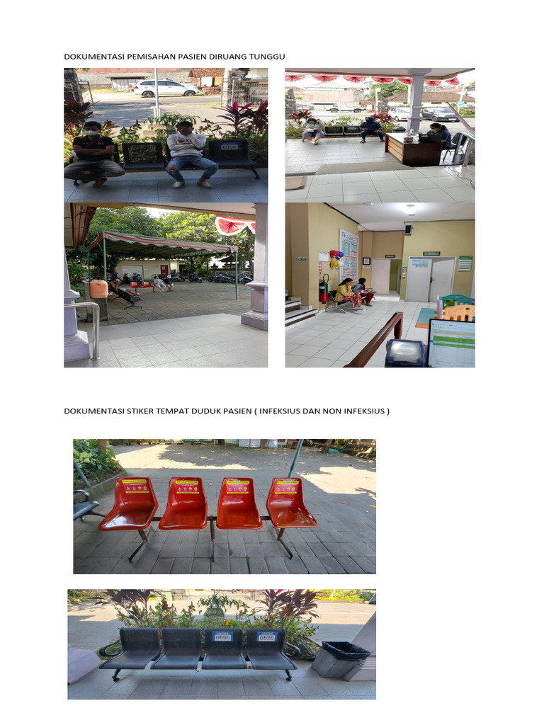 Foto Ruang Tunggu Pasien Dan Foto Stiker Pasien Infeksius | PDF