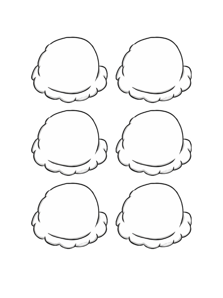 Ice Cream Scoop Template Us Ac 8 Ver 1 | PDF