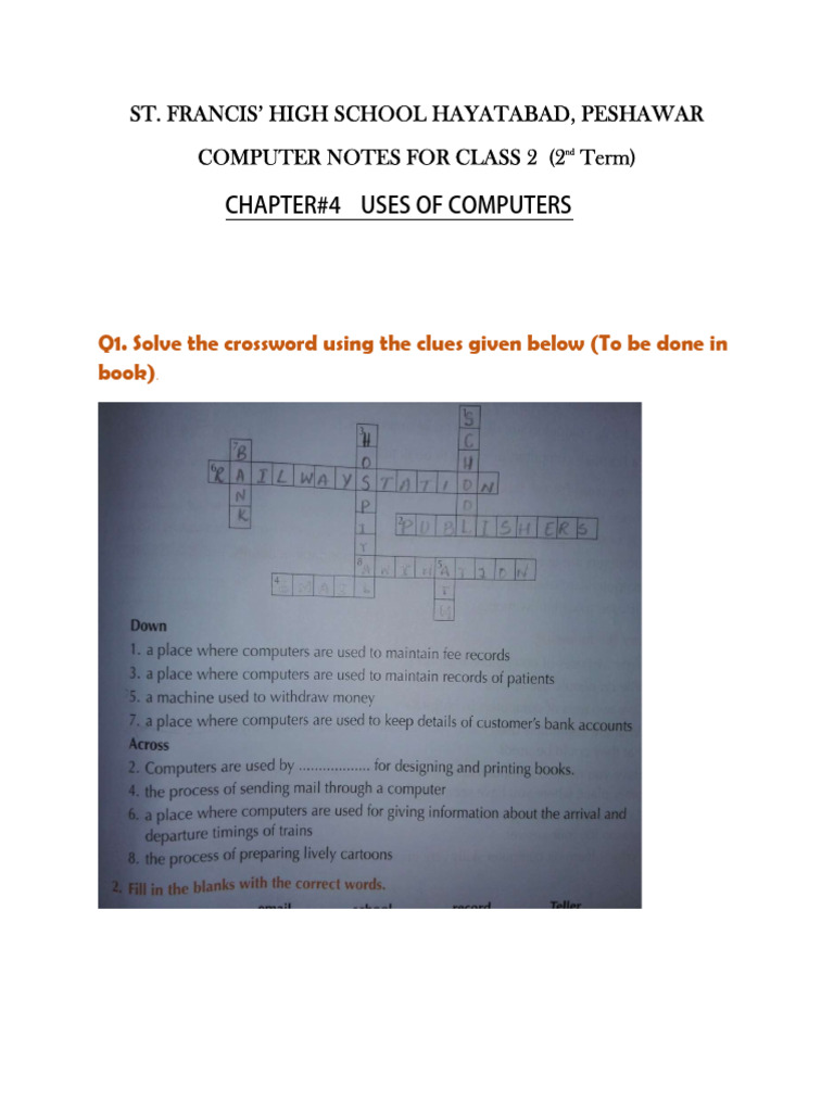 Class 2 Computer 2nd Term | PDF