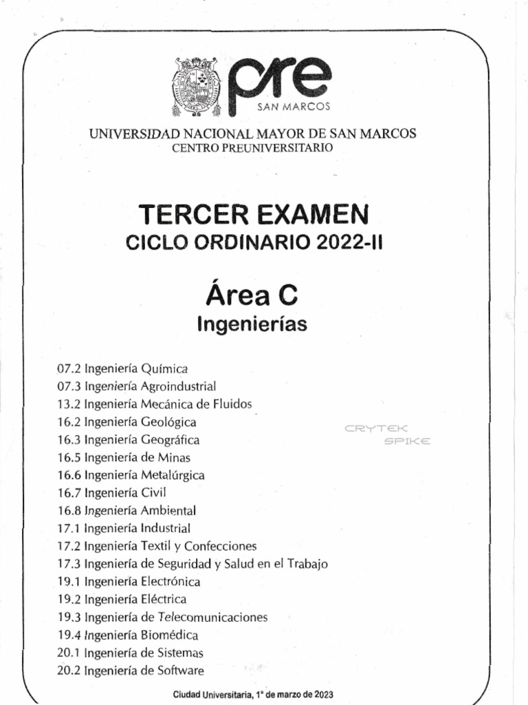 Examen Pre 3 | PDF