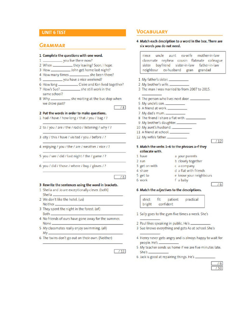 Quiz Unit 6 | PDF Quiz Unit 6 | PDF