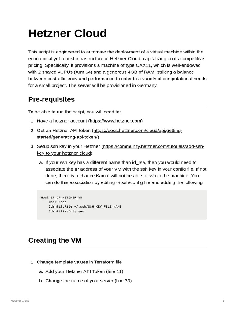 Readme Hetzner Cloud | PDF