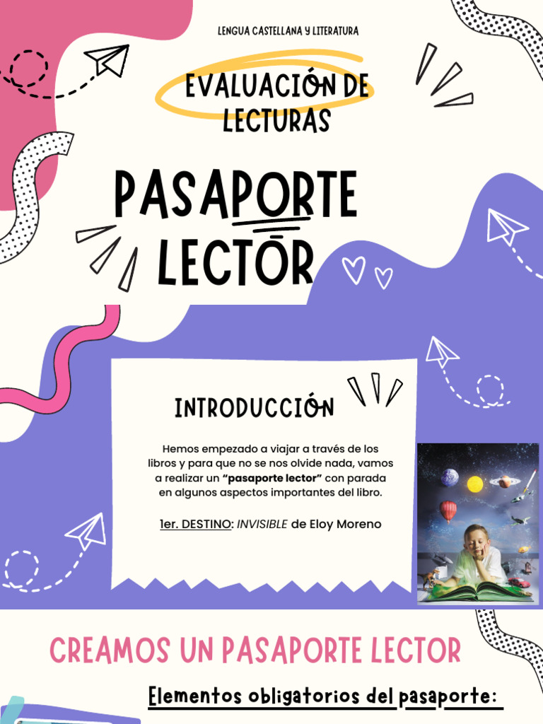 PASAPORTE LECTOR - LIBRO INVISIBLE de Eloy Moreno | PDF