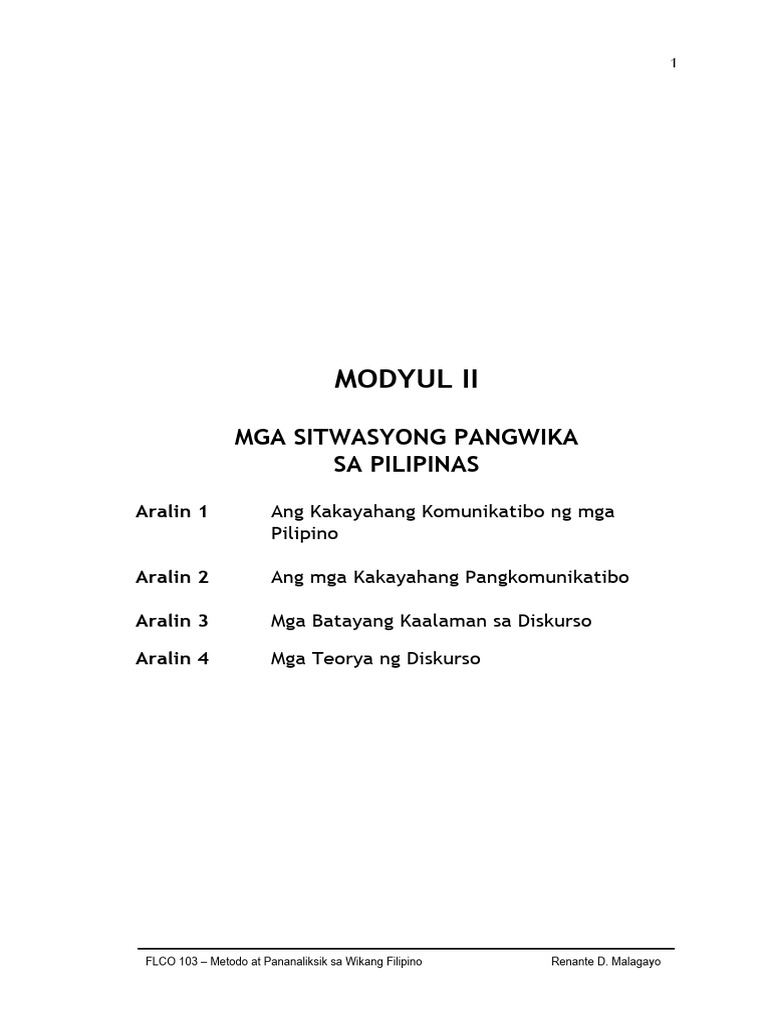 MODYUL 2 Metodo | PDF