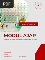 Modul Ajar Struktur Atom Kelas X Kurikulum Merdeka | PDF