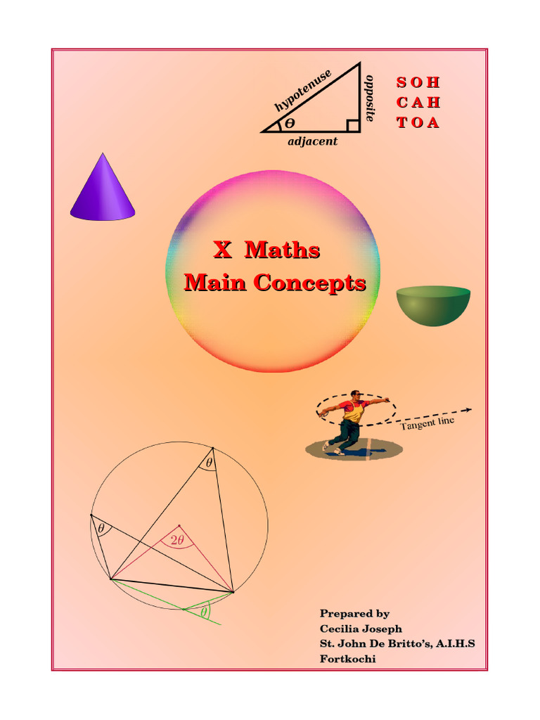 X - Maths Main Concepts (Eng) | PDF