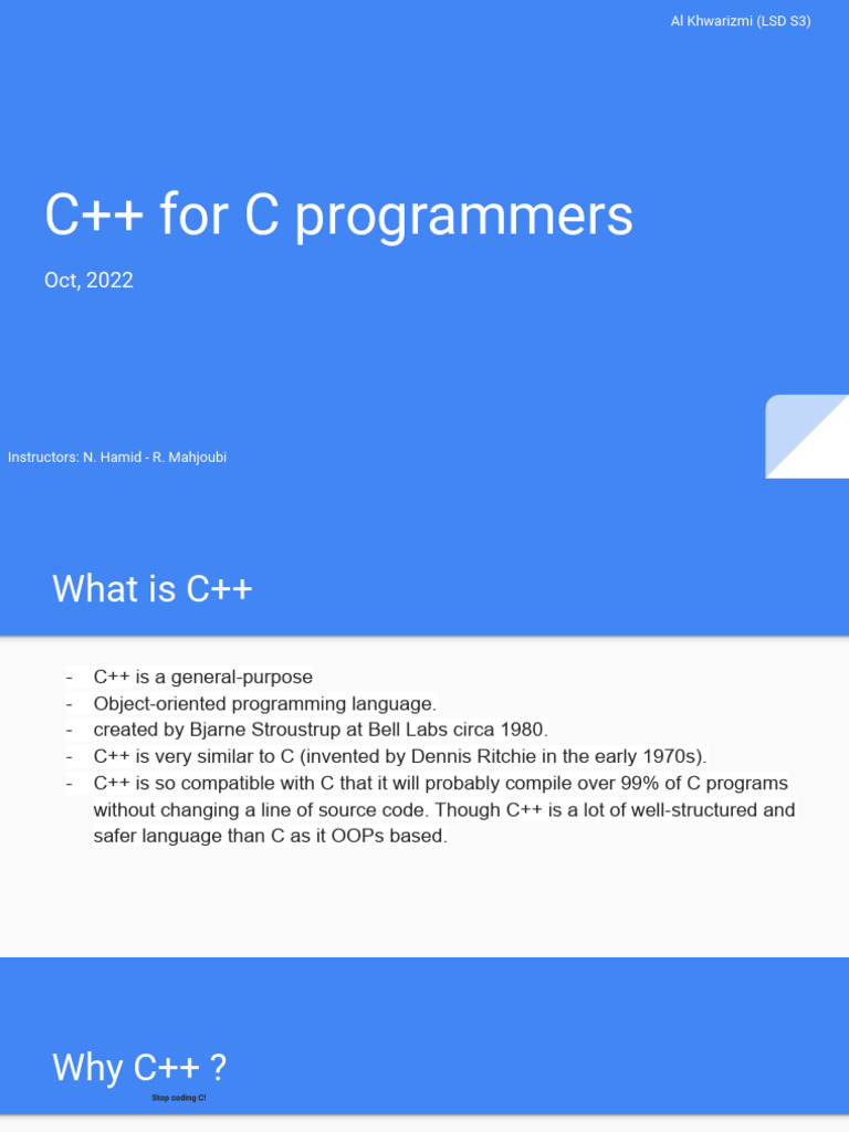 lsd2 - CPP - Course - Copie | Download Free PDF | C++ | Pointer (Computer Programming)