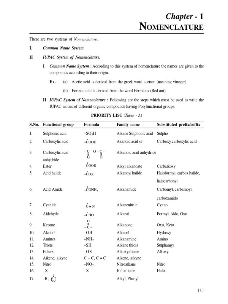 GOC and Nomenclature Module | PDF