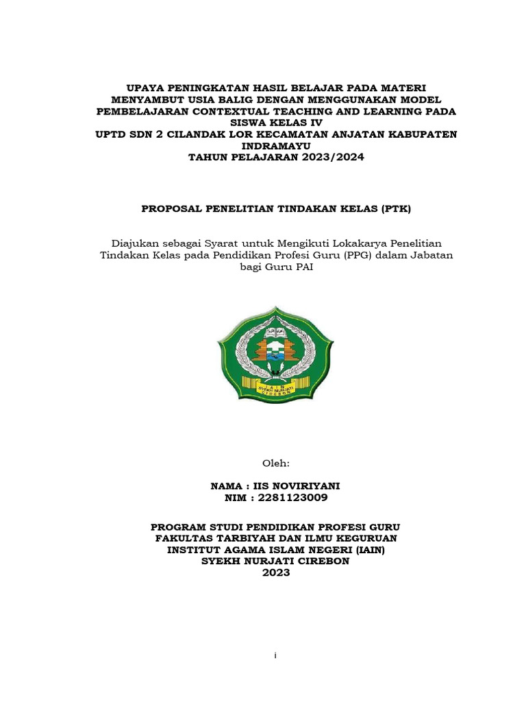 LK 11 Iis Noviriyani PTK Bagian 1 | PDF