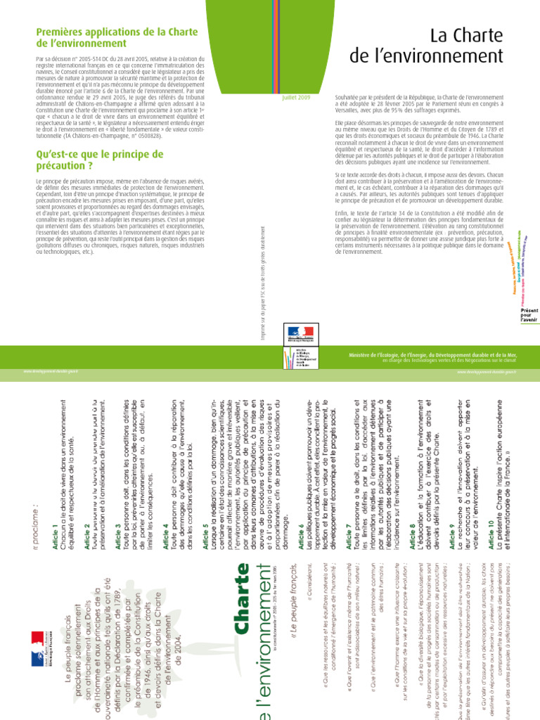 Charte Environnement | PDF