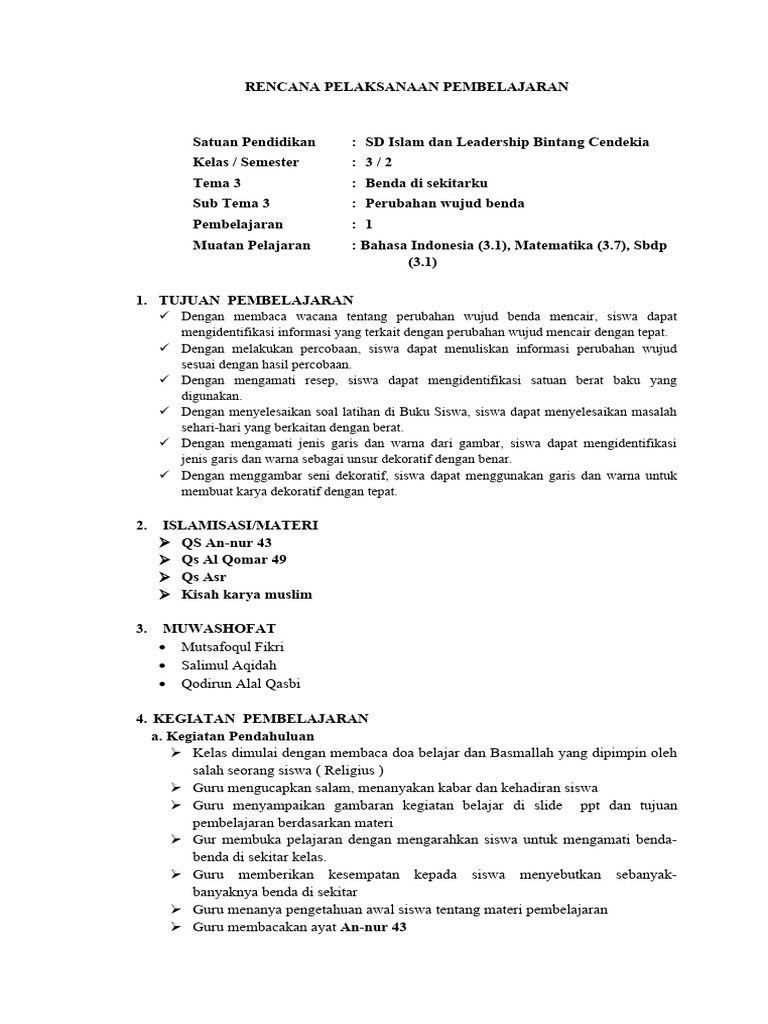 RPP Tema 3 ST 3 | PDF