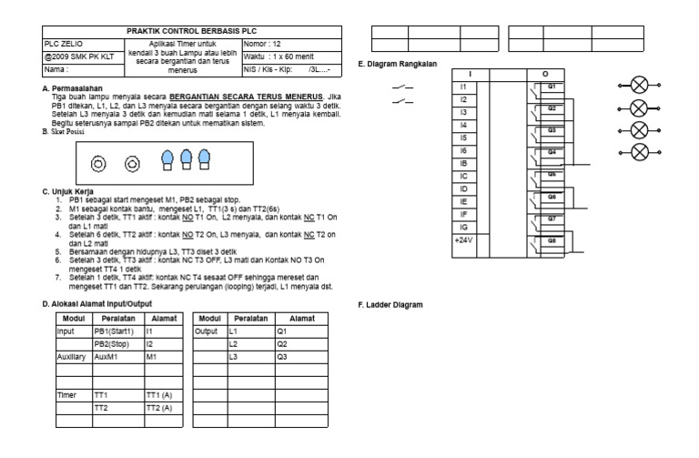 12 Jobsheet Zelio Timer Bergantian Berulang Pdf