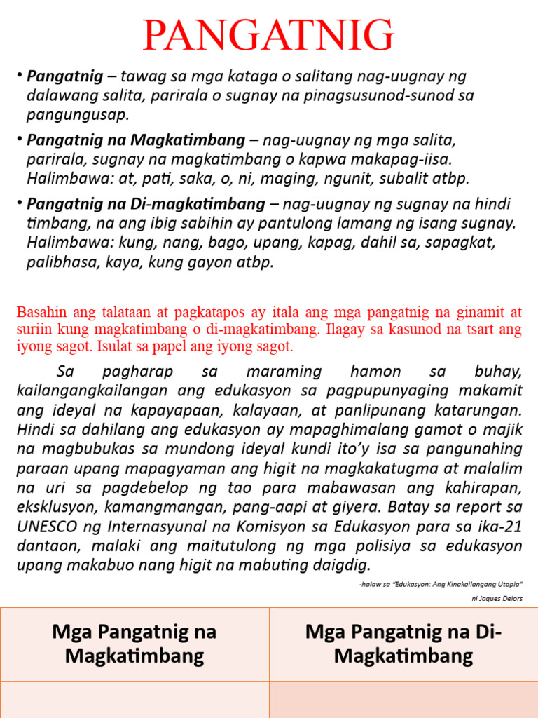 PANGATNIG | PDF