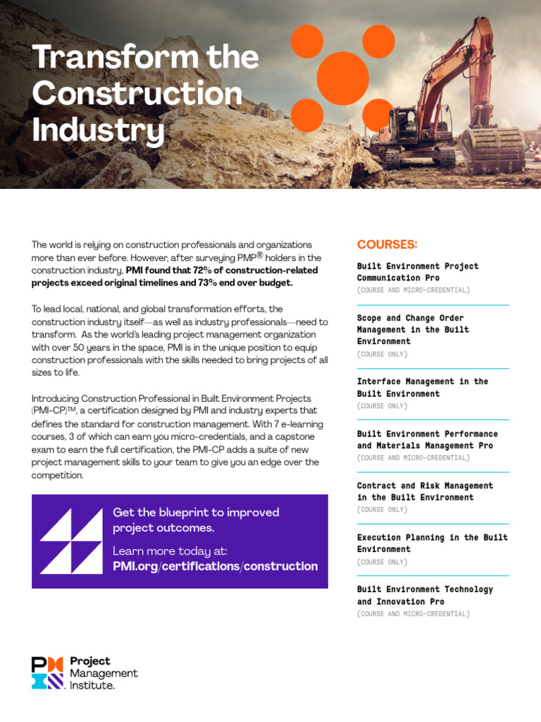 Construction One Page Flyer | PDF